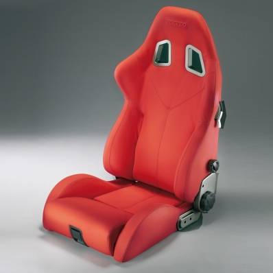 Sparco Sparco R700 Milano Prestige Seat - Prestige Red Leather - CorSport