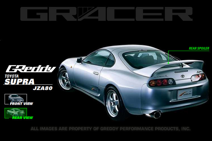 Greddy 1993-1998 Toyota Supra Greddy GRacer Rear Wing - CorSport